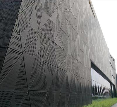 China Rectangle Aluminum Wall Panels with Sound Insulation and Shading System for sale