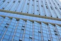 China Custom Office Building Curtain Wall Aluminium Soundproofing With Light Control for sale