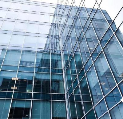 China Customized Glass Curtain Wall Energy Saving and Waterproof Sleek Modern Aesthetics Any Color Aluminium with for sale