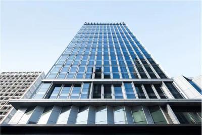 China Any Color Glass Curtain Wall Glass Curtain Wall with Soundproof Function and Customized Design for sale