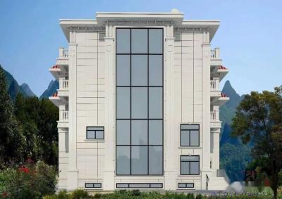 China Modern Stone Curtain Wall with Excellent Thermal Insulation Customizable Shape and Color Dry hanging for sale