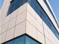 China Modern Stone Curtain Wall with Excellent Thermal Insulation and Low Maintenance for sale