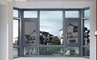 China Customizable Aluminium Glass Window Spray Coated for Office Building Soundproof Insulation for sale
