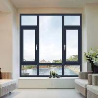 China Office Building Custom Aluminium Casement Windows Fluorocarbon Sprayed Glass for Noise Reduction for sale