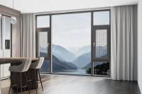China Powder Sprayed Aluminum Awning Windows for Office Soundproof Insulation for sale