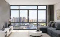 China Fluorocarbon Spray Aluminum Casement Windows for Soundproof and Insulation for sale