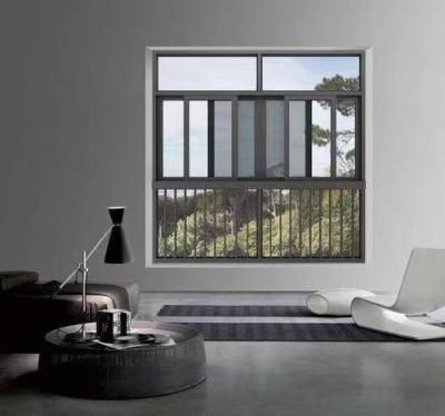 China Fluorocarbon Spray Aluminum Sliding Window for Customisation Glass of Powder Spraying for sale