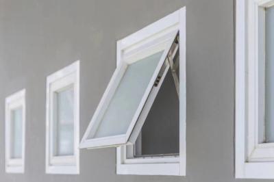 China Durable Aluminum Top Hung Window Customized Color / Size For Commercial Buildings for sale