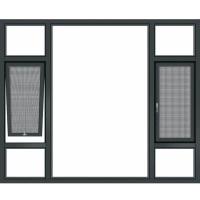 China Fluorocarbon Spray Aluminum Top Hung Window Soundproof Insulation for sale