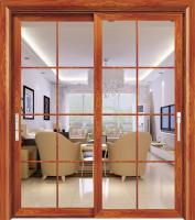 China Modern Aluminium Frame Glass Sliding Door Soundproof Size Customized for sale