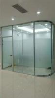 China Customized Indoor Glass Partition , Office Glass Partition Walls for sale