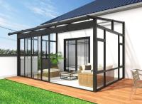 China Transparent Glass Cube House , Cube Shape Full Glass Sunroom With Aluminum Alloy Frame for sale