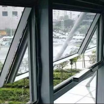 China Screen Window Y Aluminum Top Hung Window With Customisation Hardware Accessories 1.3mm 2.0mm Profile Thickness for sale