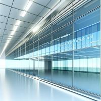 China Customizable Glass Curtain Wall with Thermal Insulation 1.4-3.0mm for sale