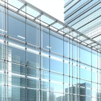 China Customizable Glass Curtain Wall with Thermal Insulation 1.4-3.0mm for sale