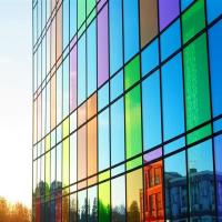 China Customizable Color Glass Curtain Wall Soundproof Function and Customized Design for sale