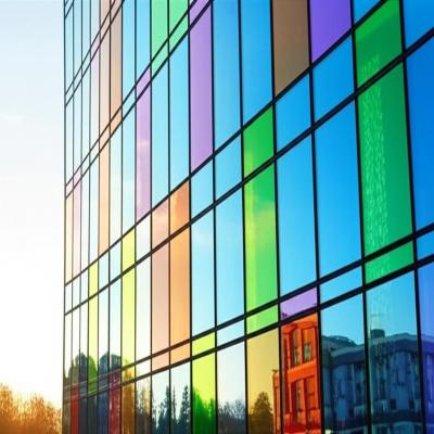 China Customizable Color Glass Curtain Wall Soundproof Function and Customized Design for sale