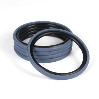 China SPGO PTFE Bronze Piston Oil Seal 80mm OD 8.1mm Height for Hydraulic Cylinders Machinery Repair for sale
