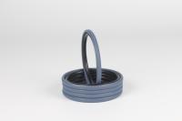 China SPGO PTFE Bronze Piston Oil Seal 80mm OD 8.1mm Height for Hydraulic Cylinders Machinery Repair for sale