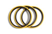 China SPGO PTFE Bronze Piston Oil Seal 80mm OD 8.1mm Height for Hydraulic Cylinders Machinery Repair for sale