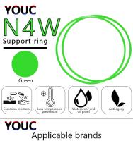 China N4W Hydraulic Cylinder Backup Ring Seal 120x114x3mm Green Nylon for Excavator Parts for sale