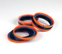 China 50x34 NBR POM Hydraulic Piston Oil Seal KDAS 400 Bar for Double Acting Cylinders for sale