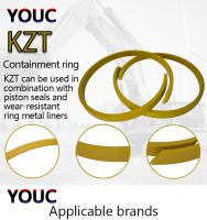 China Excavator Piston Seal KZT 105x97x8.1 PTFE Bronze Hydraulic Cylinder Seal for sale