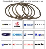 China PTFE Guide Rings KZT Wear Ring Dust Seals for Excavator 80x72x4 mm Brown for sale