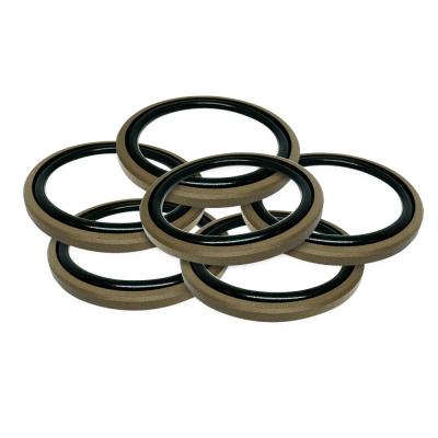 China Brown Step Seal Hydraulic SPGO 110x6.1 PTFE Buffer Band Ring for Excavator for sale