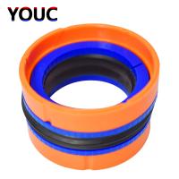 China NBR POM Hydraulic Cylinder Piston Seal KDAS DAS 400 Bar Double Acting Oil Seal for sale