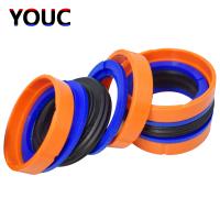 China Orange Blue KDAS DAS Piston Seal TPM Hydraulic Cylinder Seal PU POM NBR 400 Bar for sale