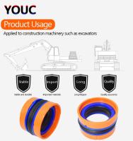 China Orange Blue KDAS DAS Piston Seal TPM Hydraulic Cylinder Seal PU POM NBR 400 Bar for sale