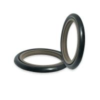 China HBTS SS Buffer Seal PTFE+NBR Hydraulic Rod Seal 35MPa Pressure 1.5m/s Speed for Cylinders and Excavators for sale