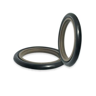 China HBTS SS Buffer Seal PTFE+NBR Hydraulic Rod Seal 35MPa Pressure 1.5m/s Speed for Cylinders and Excavators for sale
