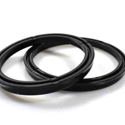 China NBR HNBR U Seal Hydraulic Piston Rod Seal 80x95x10mm Double Lip Design for Construction Equipment for sale