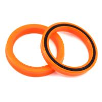 China Orange JCB High Pressure Piston Seals 50x65x12.5mm Double Lip Oil Seal for Hydraulic Cylinder Systems for sale