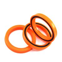 China Orange JCB High Pressure Piston Seals 50x65x12.5mm Double Lip Oil Seal for Hydraulic Cylinder Systems for sale