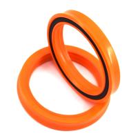 China Orange JCB High Pressure Piston Seals 50x65x12.5mm Double Lip Oil Seal for Hydraulic Cylinder Systems for sale