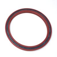 China 85x100x10mm Red Hydraulic Rod Seals 90 Shore Double Lip Oil Seals 5000 PSI Pressure Range for sale