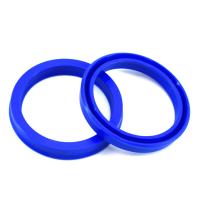 China PU Main Seals MPI Hydraulic Rod Seal 55x70x10mm Blue Urethane for Excavator Cylinders for sale