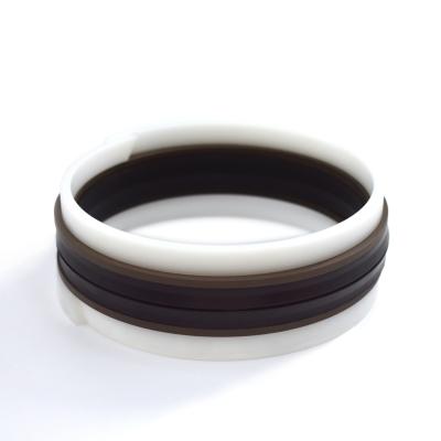 China NCF Piston Seal Ring Cotton Fabric POM Flat O-Ring for Hydraulic Cylinders - 300 Bar Pressure, -50℃ to 120℃ Temperature Range for sale