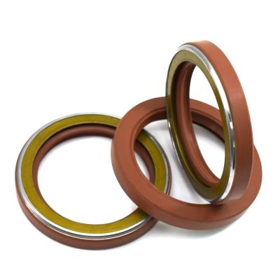 China TCN Skeleton Oil Seal with Spring - NBR Nitrile Rubber 0.05 MPa Pressure Ring Gasket for Shaft Sealing for sale