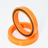 China Double Lip Rod Seal 0.25 Size High Pressure Hydraulic Seal with 0.020 Extrusion Gap for sale