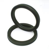 China PU Hydraulic Rod Seal 118mm x 133mm x 9mm Green X-Ring for Industrial Cylinders for sale