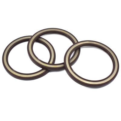 China High Temperature Resistant Skeleton Oil Seal 80×100×7 mm TCV FKM for Hydraulic Pumps 0.3MPa Pressure for sale