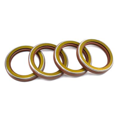 China TCN OEM Skeleton Excavator Oil Seal Kit - NBR/FKM Hydraulic Seals for -40°C to 135°C Operation with 50 MPa Pressure Rating for sale