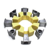 China Hydraulic Pump Coupling Assembly 50H for Excavators - Rubber & Aluminum Construction 25x25x10cm for sale