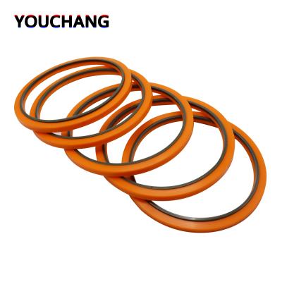 China HBY Buffer Seal Ring for Hydraulic Cylinders - 60MPa Pressure Rating, 6mm Height, PU+POM Material for sale