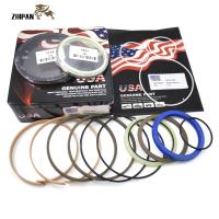 China SK210 Excavator Bucket Cylinder Seal Kit Aftermarket 40MPa PU NBR PTFE for sale