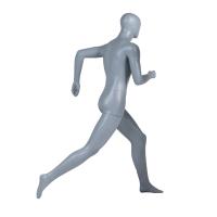 China Full Body Sports Mannequin Display Matte Glass Fiber Male Running Model for sale